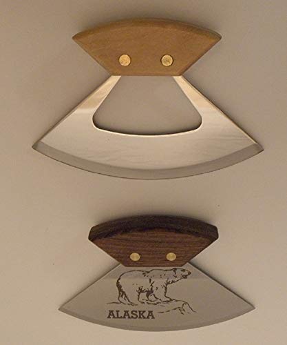 Genuine Leather Ulu Knife Quality Sheath Dark - For 6" Knife