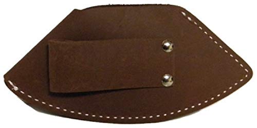 Genuine Leather Ulu Knife Quality Sheath Dark - For 6" Knife