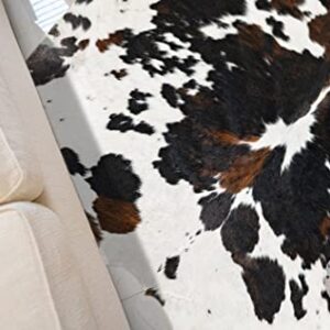 Genuine Brindle Tricolor Cowhide Rug XL 6 x 7-8 ft. 180 x 240 cm