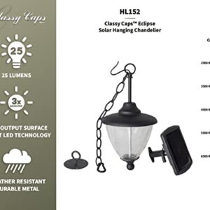 Classy Caps HL152 Eclipse Solar Hanging Chandelier, Black