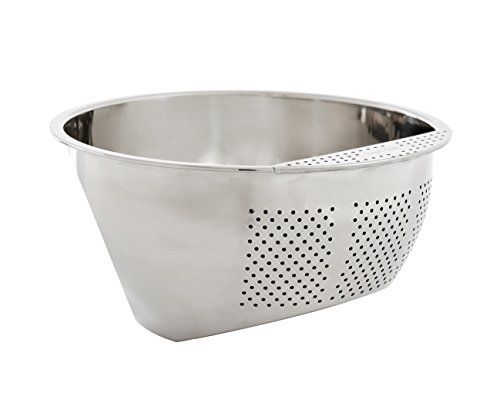 Helen's Asian Kitchen Rice Washing Bowl, 3-Quart, Stainless Steel