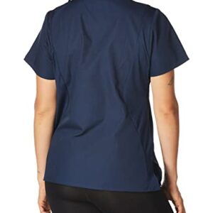 WonderWink Womens Origins Lima Plus Size Women's Top Medical Scrubs Shirt, Navy, XX-Large US