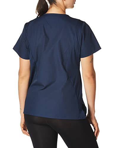 WonderWink Womens Origins Lima Plus Size Women's Top Medical Scrubs Shirt, Navy, XX-Large US