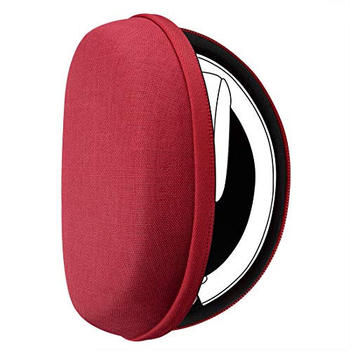 Geekria Shield Headphone Case for Beats Solo3, Solo2, SoloHD Headphones, Replacement Protective Hard Shell Travel Carrying Bag with Room for Accessories (Luxe Red)