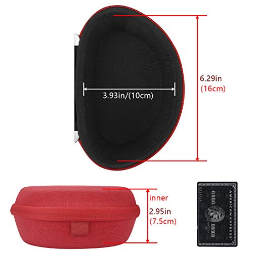 Geekria Shield Headphone Case for Beats Solo3, Solo2, SoloHD Headphones, Replacement Protective Hard Shell Travel Carrying Bag with Room for Accessories (Luxe Red)