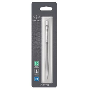 parker jotter stainless steel ct ballpoint pen, blister pack