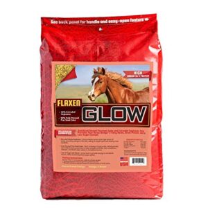 Horse Guard Glow 40 lb, Aids in Weight Gain and Improves Coat and Condition, Includes Omega-3’s