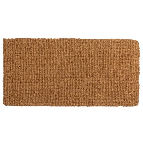 Creative Co-Op Bonjour/Au Revoir Natural Coir Doormat, 32" x 16"