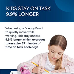 The Original Bouncy Bands® for Desks (Blue) - Children Love Bouncing Their Feet and Feeling The Tension to Relieve Their Anxiety, Hyperactivity, Frustration, or Boredom