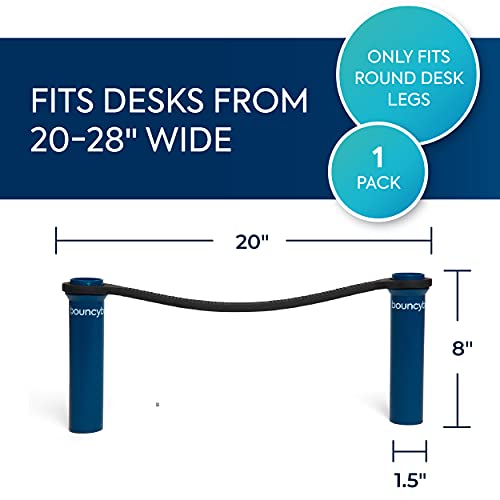 The Original Bouncy Bands® for Desks (Blue) - Children Love Bouncing Their Feet and Feeling The Tension to Relieve Their Anxiety, Hyperactivity, Frustration, or Boredom