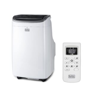 black+decker 8,000 btu portable air conditioner up to 350 sq. with remote control, white