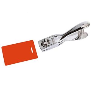 slot punch badge hole punch plier tool for pvc id card hand held (punch)