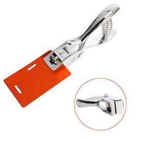 Slot Punch Badge Hole Punch Plier Tool for PVC ID Card Hand Held (Punch)