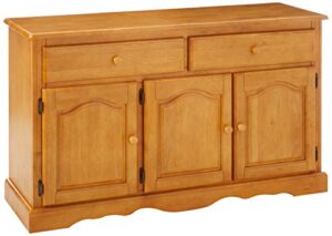 sunset trading treasure buffet, light oak finish