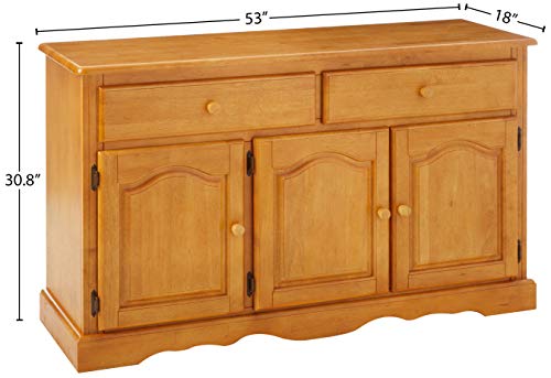 Sunset Trading Treasure Buffet, Light Oak Finish