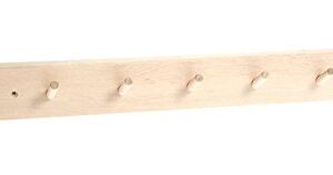 Iris Hantverk Birch Wood Wall Rack with 7 Hooks