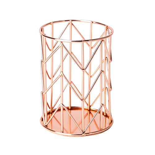 U Brands Pencil Cup, Wire Metal, Copper/Rose Gold - 857U06-24