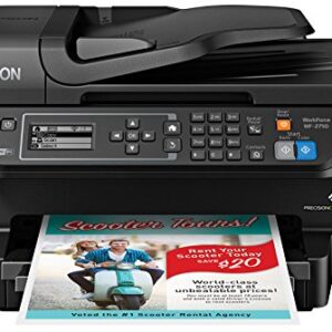 Epson WF-2750 All-in-One Wireless Color Printer with Scanner, Copier & Fax, Amazon Dash Replenishment Ready