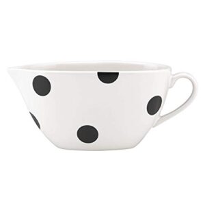 kate spade deco dot gravy boat, 1.10 lb, white