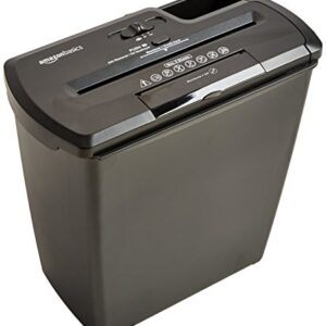 Amazon Basics 8-Sheet Strip-Cut Paper, CD, and Credit Card Shredder