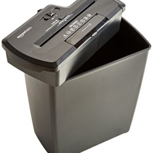 Amazon Basics 8-Sheet Strip-Cut Paper, CD, and Credit Card Shredder