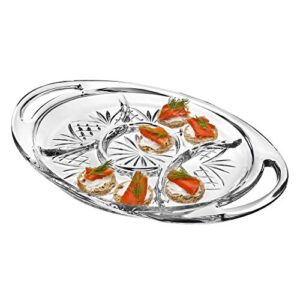 godinger dublin section handled server platter