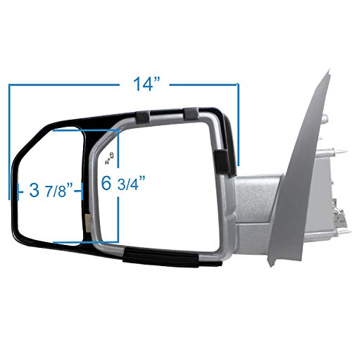 Fit System 81850 Snap and Zap Tow Mirror Pair, (2015 - 2020)