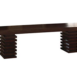 Steve Silver Company Briana Bench, 72" W x 15" D x 18" H, Brown