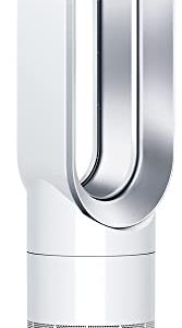 Dyson Hot+Cool AM09 Tower Bladeless Fan Heater - White/Silver (Renewed)