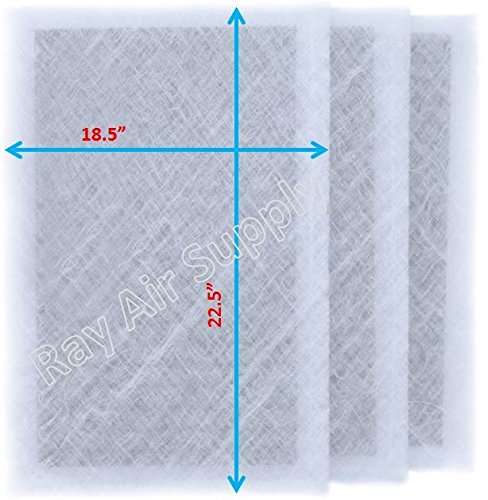 RAYAIR SUPPLY 20x25 Air Ranger Replacement Filter Pads 20X25 (3 Pack) White