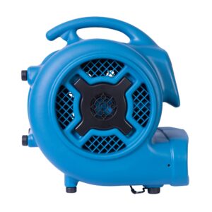 XPOWER P-830 Pro 1 HP 3600 CFM Centrifugal Air Mover, Carpet Dryer, Floor Fan, Blower, for Water Damage Restoration, Janitorial, Plumbing, Home Use…