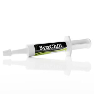 synchill oral horse calming gel, 100% natural & nutritional supplement, lab proven results, designed for focus & performance, approved by olympic professionals & veterinarians, made in usa