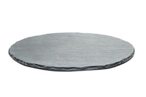 fox run 3808 slate cheese board, round gray, 12 x 12 x 0.25 inches