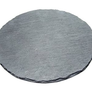 Fox Run 3808 Slate Cheese Board, Round Gray, 12 x 12 x 0.25 inches