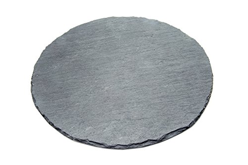 Fox Run 3808 Slate Cheese Board, Round Gray, 12 x 12 x 0.25 inches