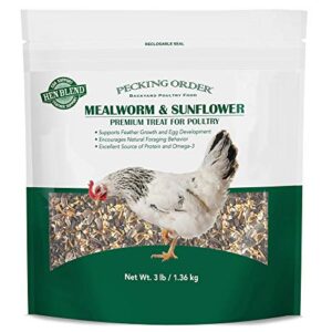 Pecking Order 9328 009328 Mealworm & Sunflower Treat, 3 lb