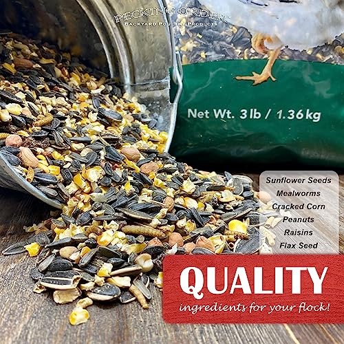 Pecking Order 9328 009328 Mealworm & Sunflower Treat, 3 lb