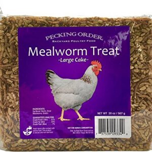 Pecking Order Mealworm Treat Cake, 20 oz