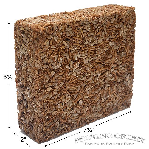 Pecking Order Mealworm Treat Cake, 20 oz