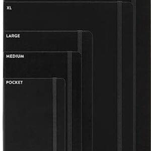 Moleskine Cahier Journal, Soft Cover, XXL (8.5" x 11") Ruled/Lined, Black, 120 Pages (Set of 3)