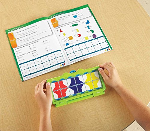 hand2mind VersaTiles Math Practice Take Along Set for Third Grade, Self-Checking Workbook, Homeschooling Games, Case Included, Homeschool Curriculum, 3rd Grade Math Workbook, Homeshool Supplies