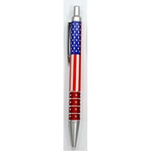 colorful american flag ballpoint pen- usa souvenir (red)