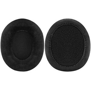 Geekria Comfort Velour Replacement Ear Pads for Shure Hpaec240, Hpaec440, Hpaec840, Hpaec940, Srh840 Srh440, Srh940 Headphones Ear Cushions, Headset Earpads, Ear Cups Cover Repair Parts (Black)