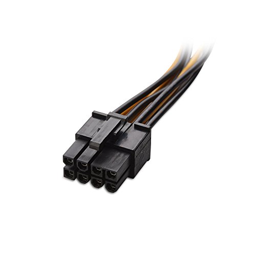 Cable Matters 2-Pack 8-Pin PCIe to Molex (2X) Power Cable 4 Inches