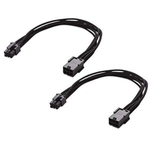 cable matters 2-pack 6 pin pcie extension cable 10 inches (pcie to pcie power extension)