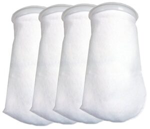 4 pack - 7 inch ring filter socks 200 micron - aquarium felt filter bags -7 inch ring by 16 inch long - fits eshopps - am brand