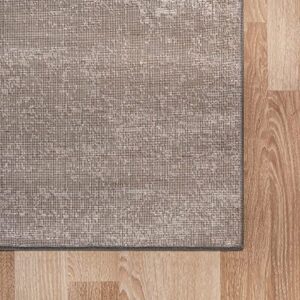 Unique Loom Sofia Collection Area Rug - Casino (2' x 6' 7" Runner, Dark Gray/ Ivory)