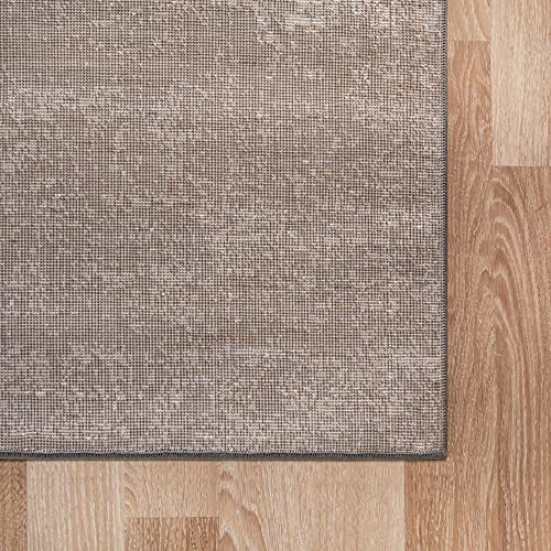 Unique Loom Sofia Collection Area Rug - Casino (2' x 6' 7" Runner, Dark Gray/ Ivory)