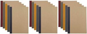 muji planted tree paper note book (hard to bleedthrough) 15 set b5 · 30 sheets · 6mm ruled paper,5 colors from japan 76316145