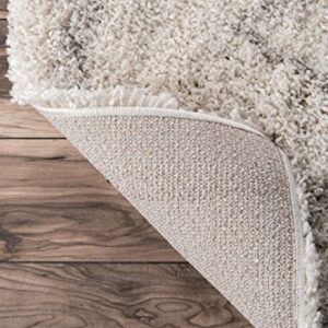 nuLOOM Edwin Trellis Shaggy Area Rug, 7' 6" x 9' 6", Natural